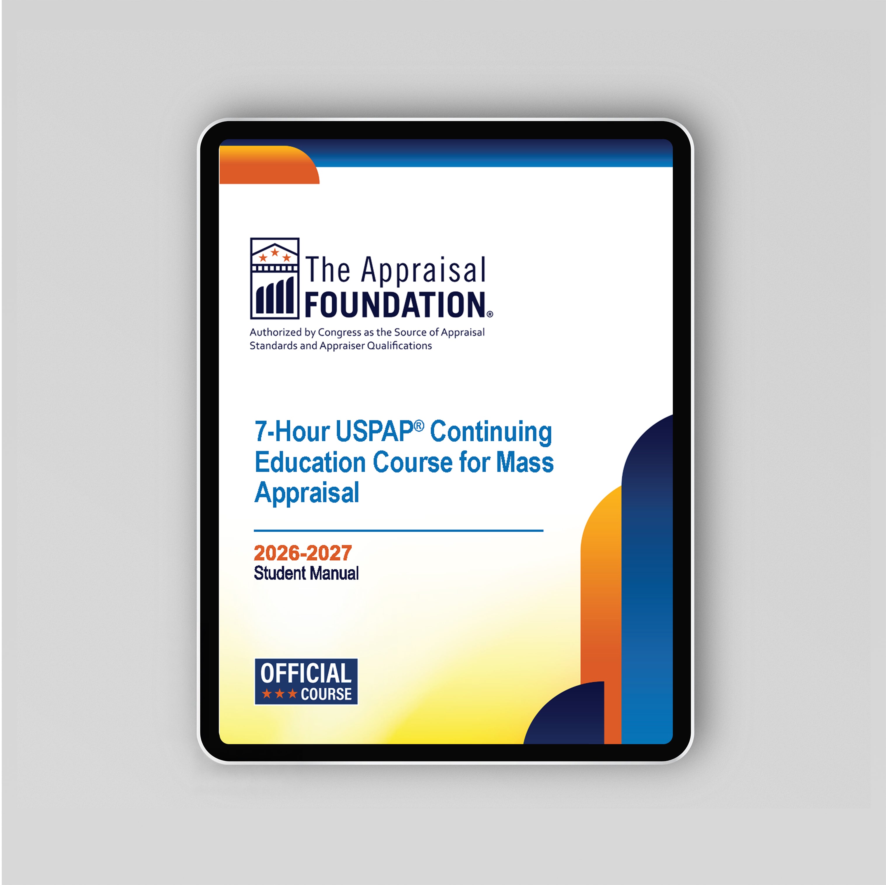2026-27 7-Hour USPAP® Course Student Manual – The Appraisal Foundation