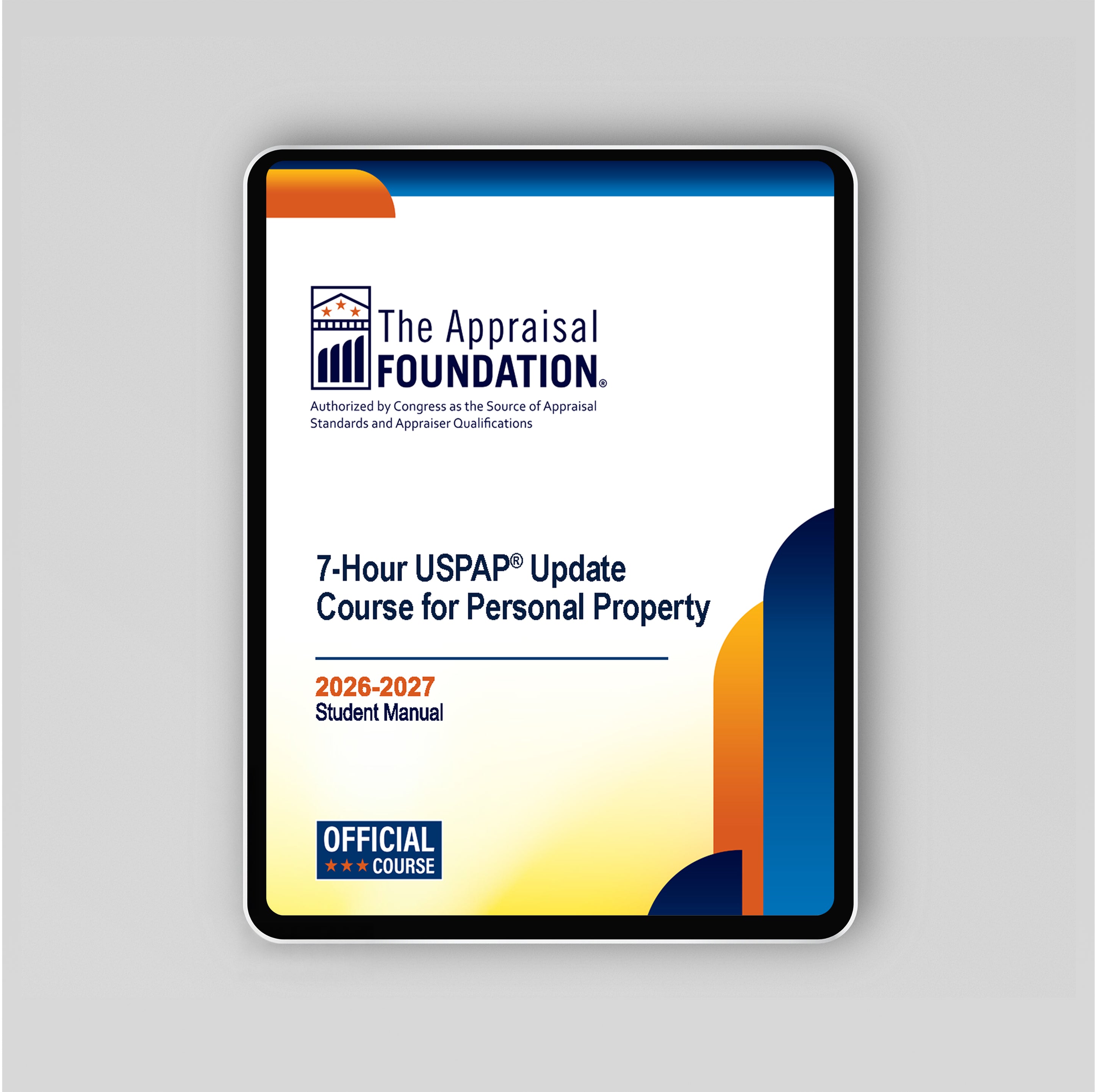 2026-27 7-Hour USPAP® Course Student Manual – The Appraisal Foundation
