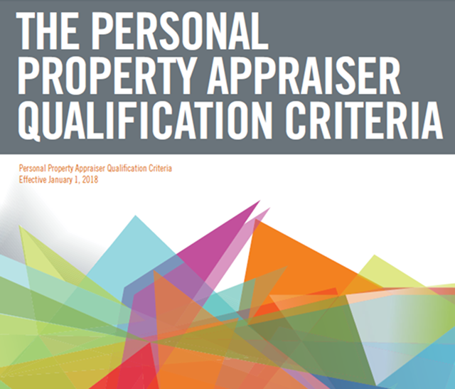 The Personal Property Appraiser Qualification Criteria – The Appraisal ...